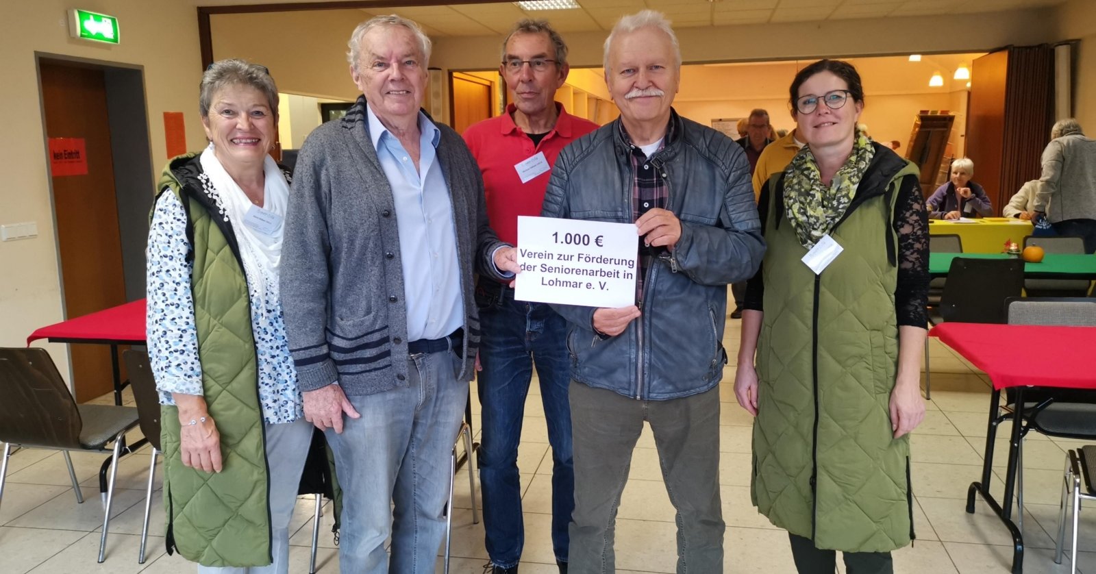 Spende vom Verein zur Förderung der Seniorenarbeit e.V.
